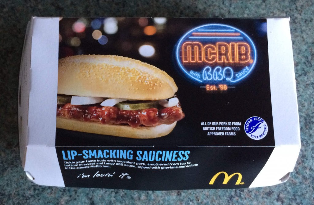 The McDonalds McRib review - Robert's Blog
